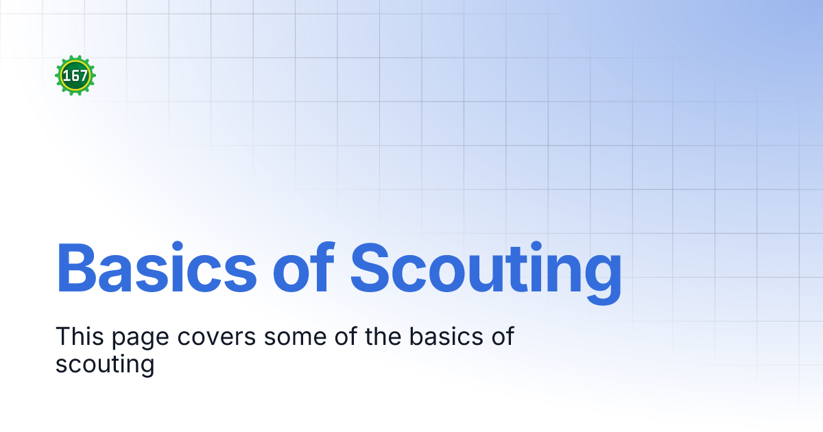 Basics of Scouting | FRC 167 Documentation