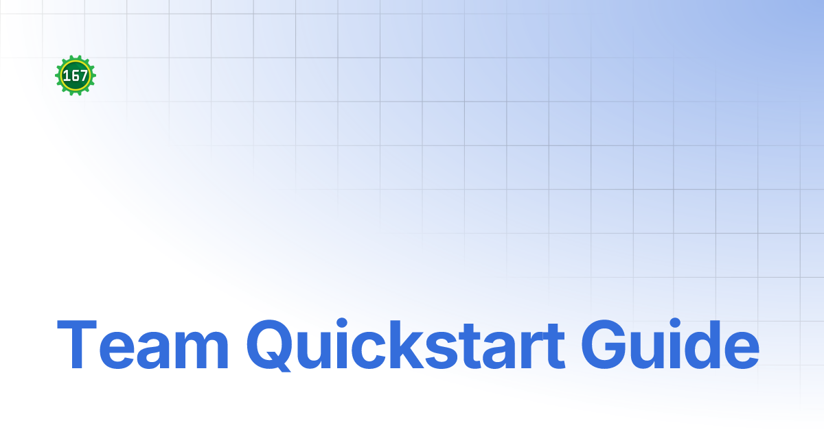 Team Quickstart Guide | FRC 167 Documentation