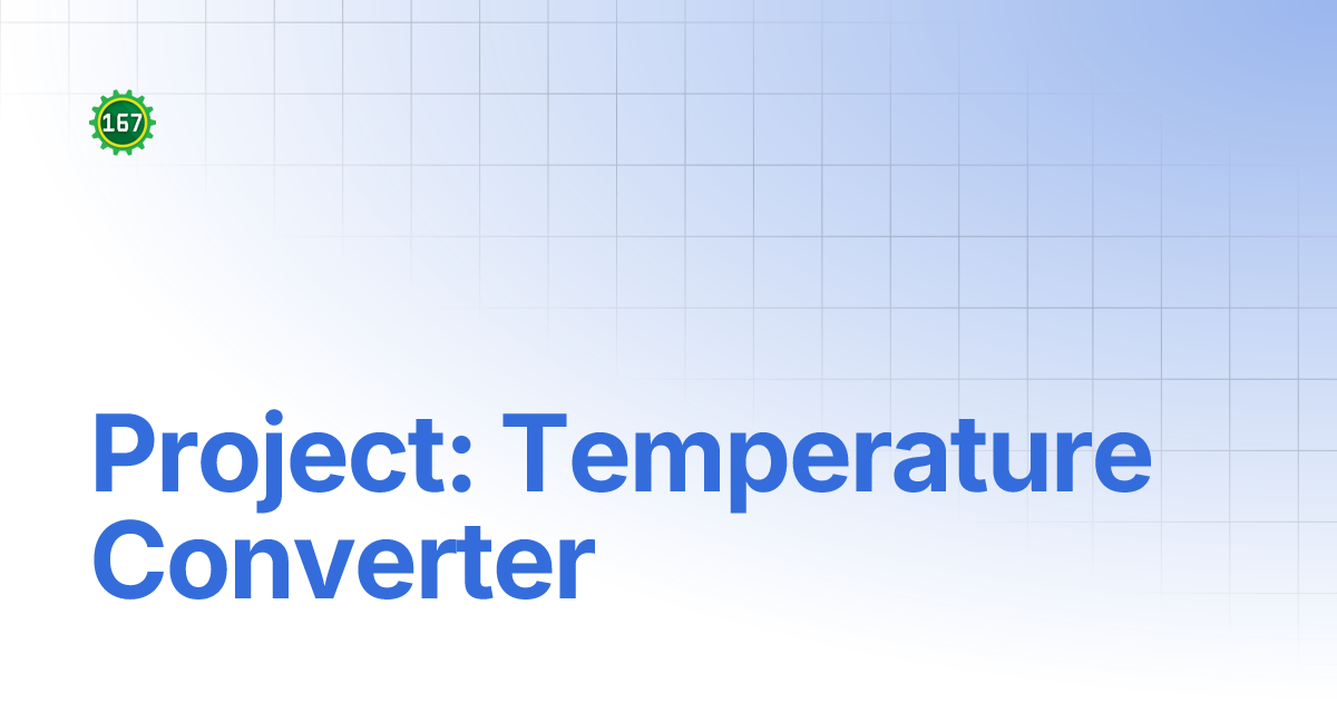 Project: Temperature Converter | FRC 167 Documentation