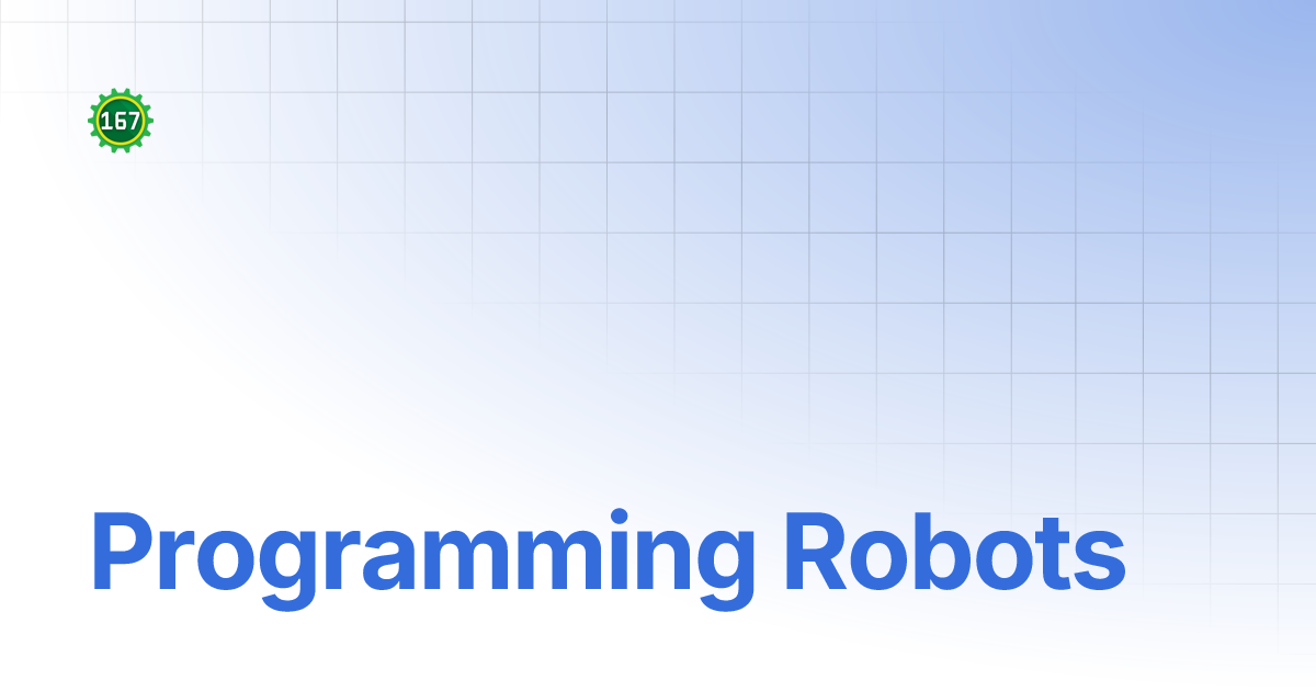 Programming Robots | FRC 167 Documentation